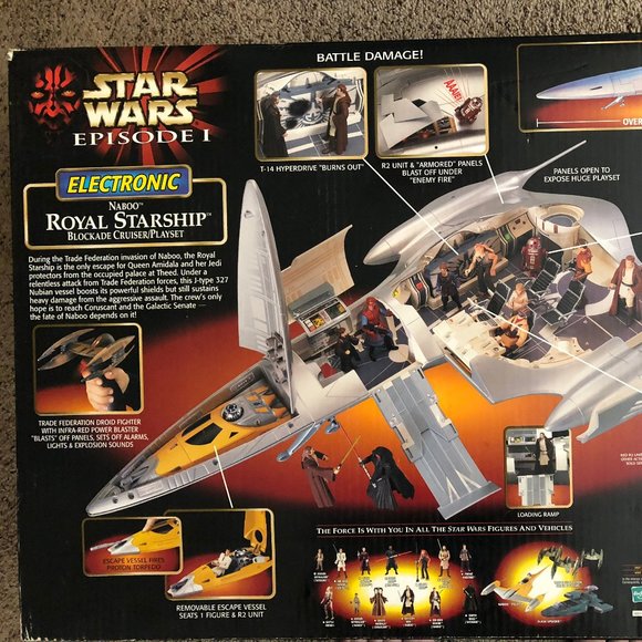 Star Wars | Other | Naboo Royal Starship Blockade Cruiser Playset ...